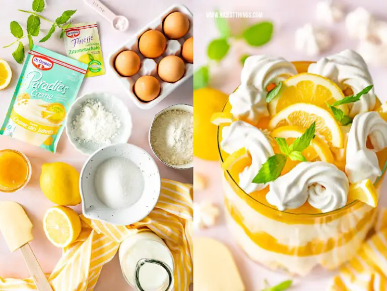 Zitronen Dessert: Lemon Trifle mit Meringue - Nicest Things